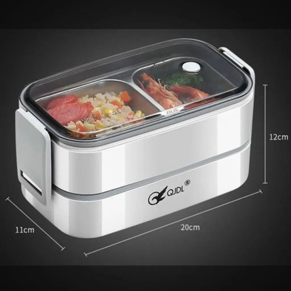 Marmita Térmica Inox Lunch Box Alemã Branca – Tazmo Casa